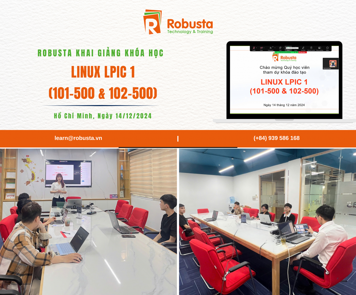 Robusta khai giảng khóa học Linux LPIC 1 (101-500 & 102-500) | Trung tâm Công nghệ và Đào tạo ...