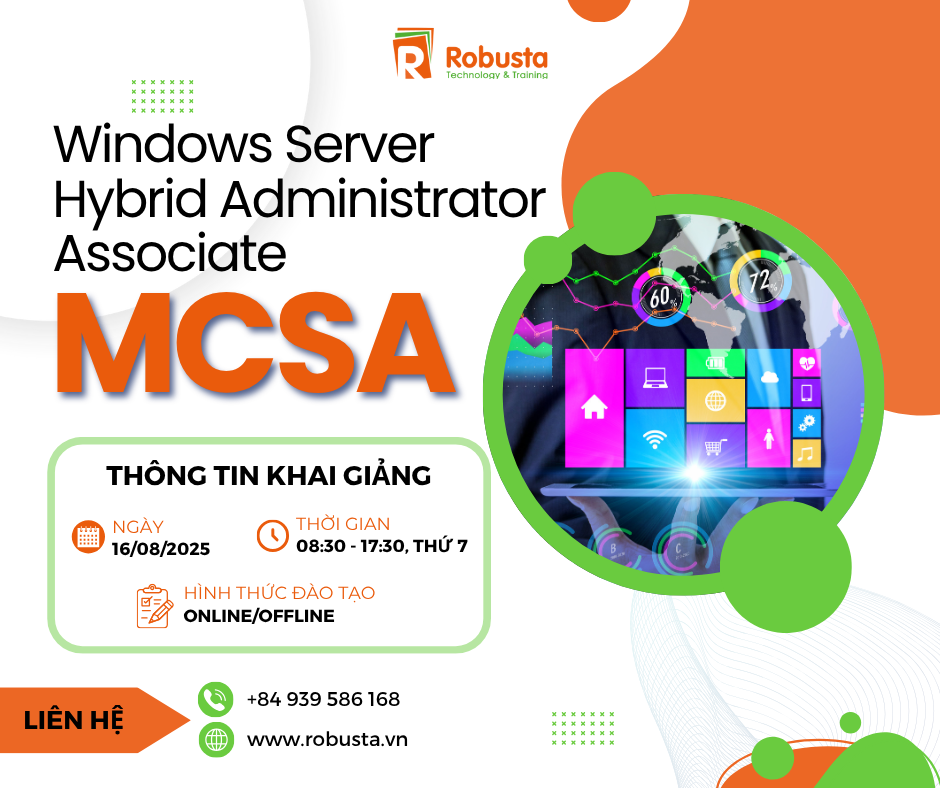 Khóa học MCSA – Windows Server Hybrid Administrator Associate: Nâng tầm ...