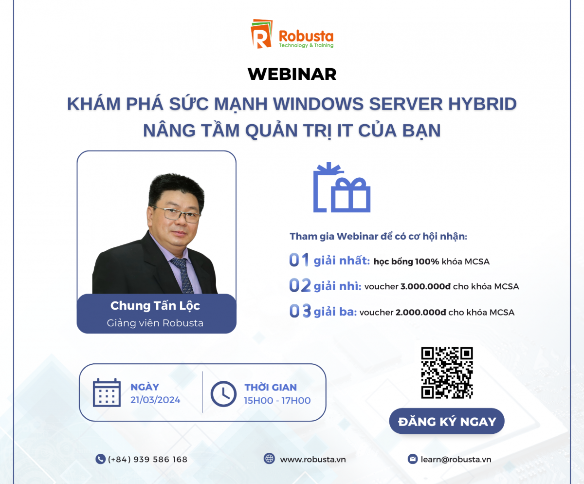 Webinar "Khám phá sức mạnh Windows Server Hybrid - Nâng tầm quản trị IT ...